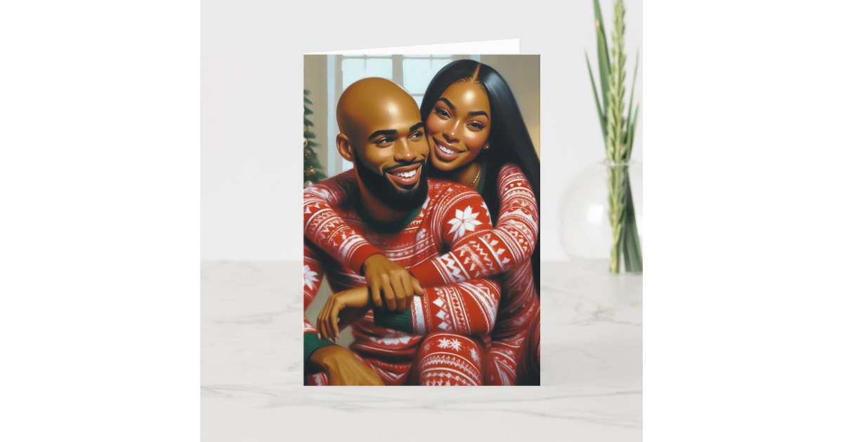 Christmas Snuggles & Sweet Love Holiday Card | Zazzle