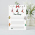 Christmas Sock Birthday Capsule Note Message Card | Zazzle