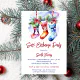 Christmas sock exchange party template | Zazzle