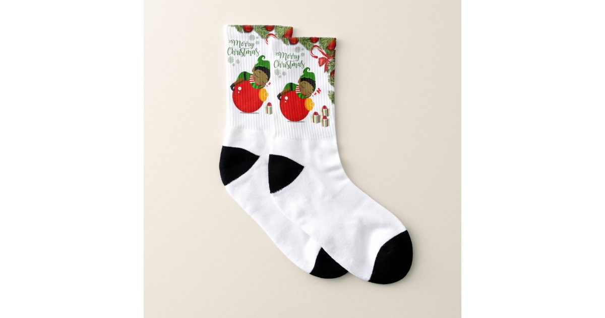 Christmas Socks, Elf Socks | Zazzle