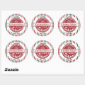 Christmas Special Delivery From Santa Classic Round Sticker | Zazzle
