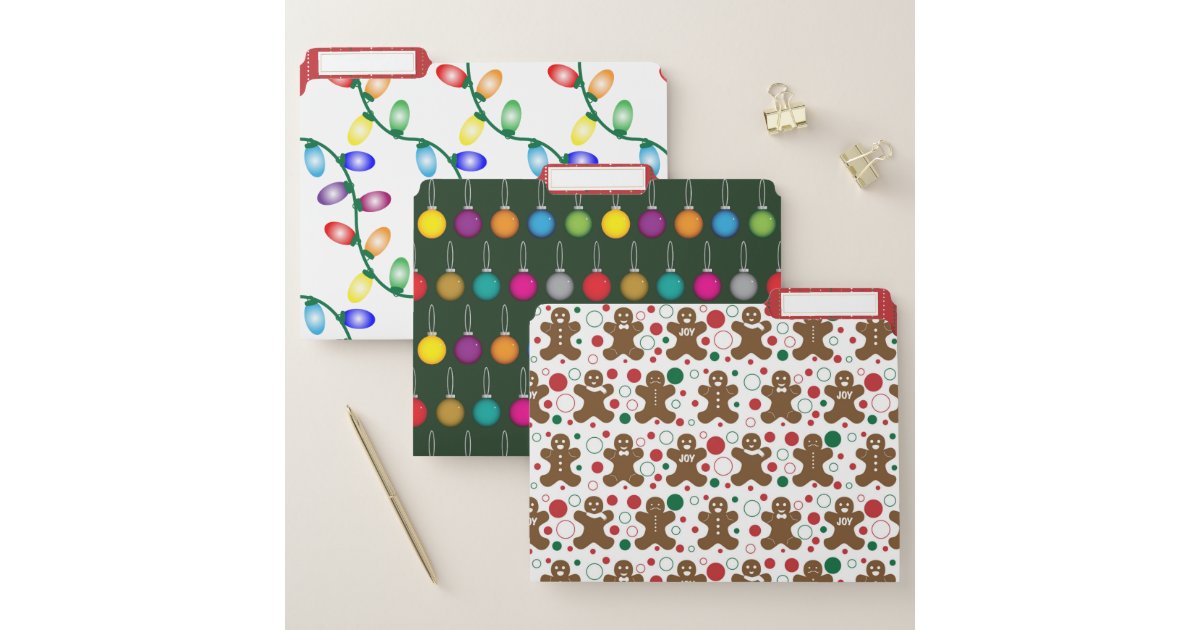 Christmas Spirit - File Folders | Zazzle