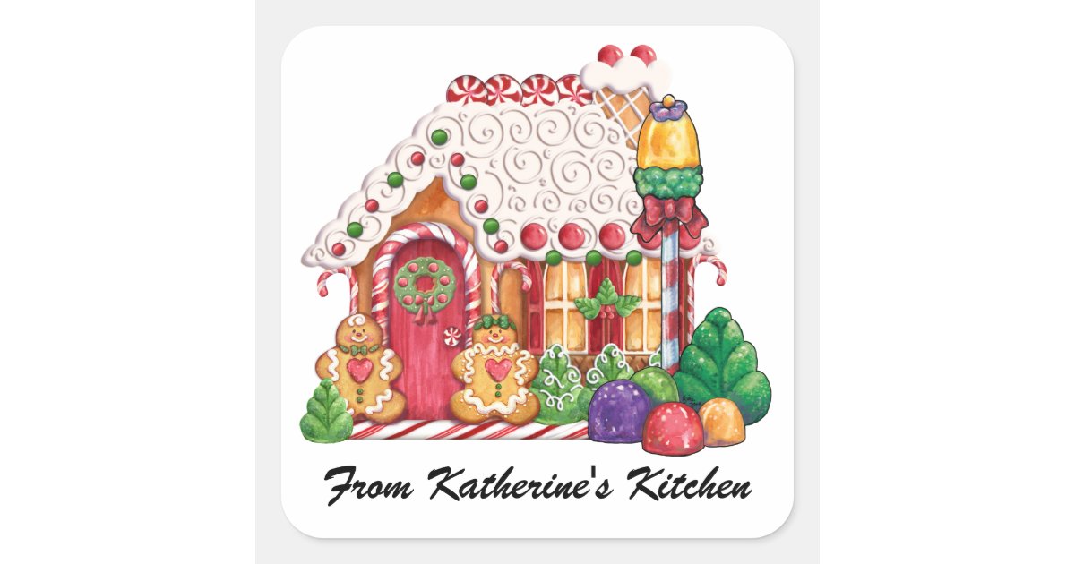 Christmas Square Sticker | Zazzle