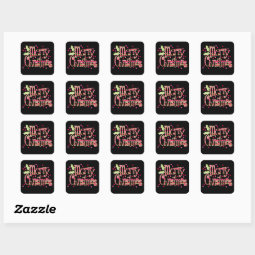 Christmas Square Sticker | Zazzle