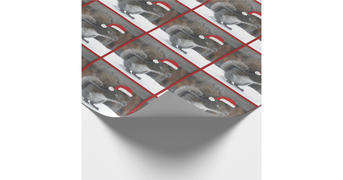 Christmas Squirrel Wrapping Paper | Zazzle.com