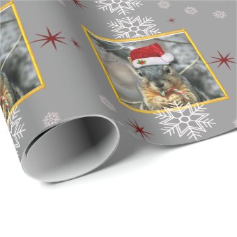 Christmas Squirrel Wrapping Paper | Zazzle