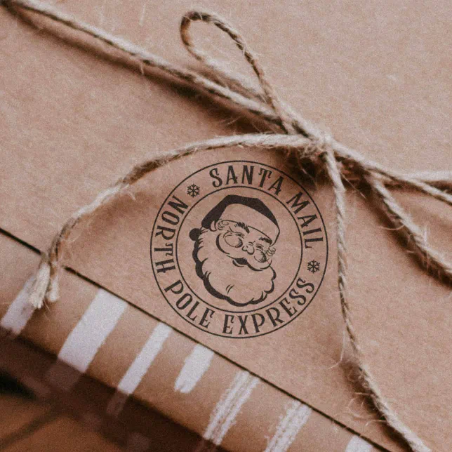 Christmas Stamp Special Delivery Santa Claus | Zazzle