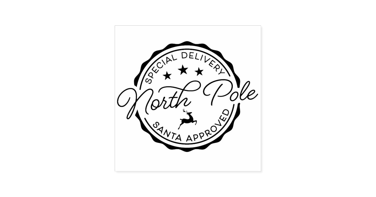 Christmas Stamp Special Delivery Santa Claus Stamp | Zazzle