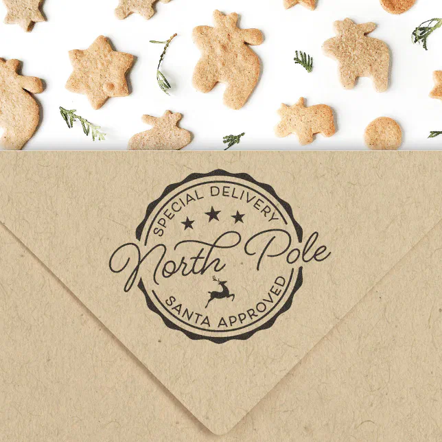 Christmas Stamp Special Delivery Santa Claus Stamp | Zazzle