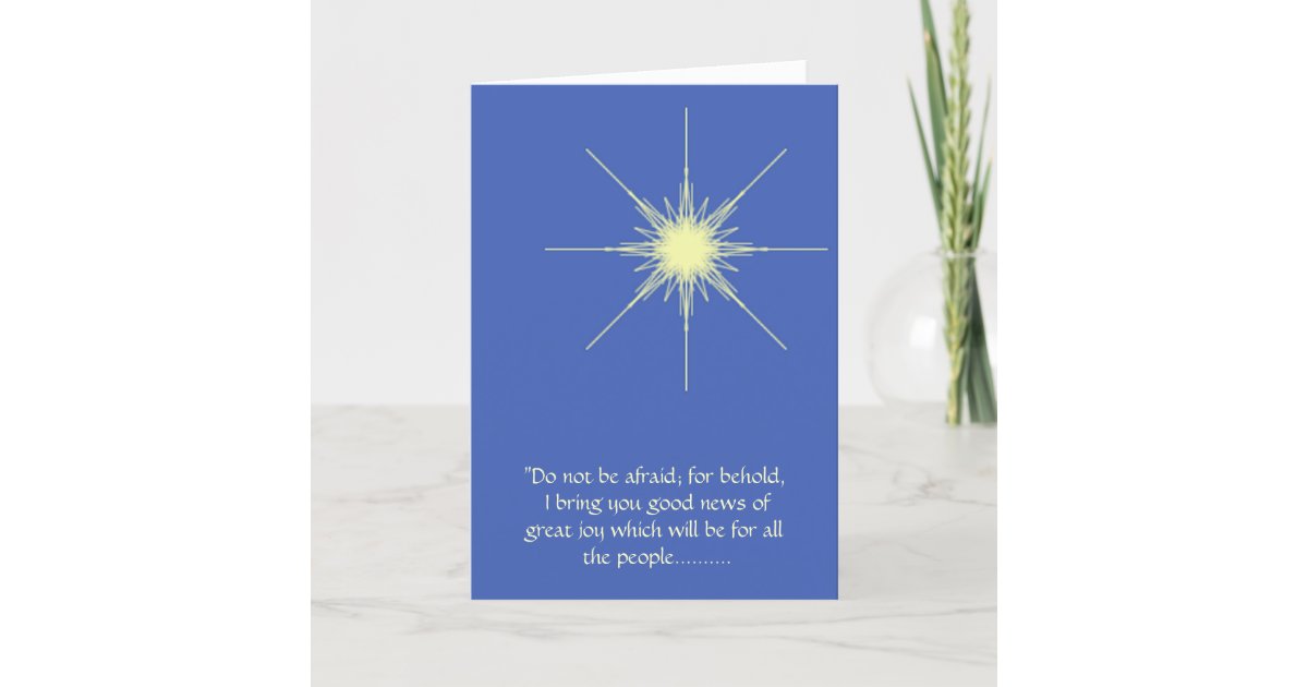 Christmas Star card | Zazzle