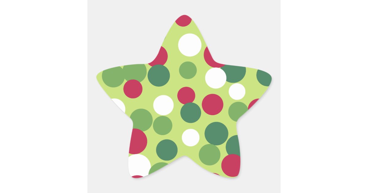 Christmas Star Stickers | Zazzle