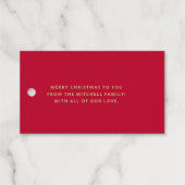 Christmas Stars | Handwritten Script Holiday Gold Foil Gift Tags | Zazzle