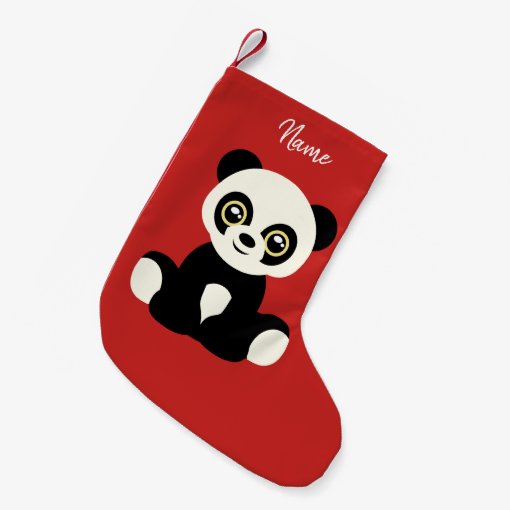 Christmas Stocking. Panda. Small Christmas Stocking | Zazzle