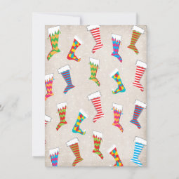 Christmas Stocking Sock Swap clothesline Exchange Invitation | Zazzle