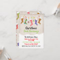 Christmas Stocking Sock Swap clothesline Exchange Invitation | Zazzle