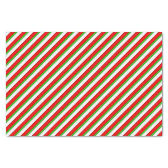 Christmas Stripe Holiday tissue paper | Zazzle.com