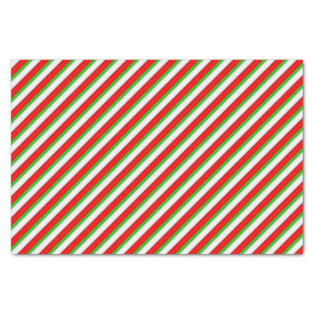 Christmas Stripe Holiday tissue paper | Zazzle