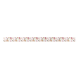 Christmas Sweeties Candies, Peppermints Candy Cane Satin Ribbon | Zazzle