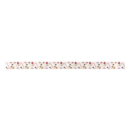 Christmas Sweeties Candies, Peppermints Candy Cane Satin Ribbon | Zazzle