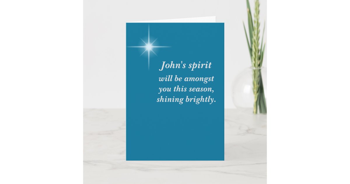 Christmas sympathy card - customizable! | Zazzle.com