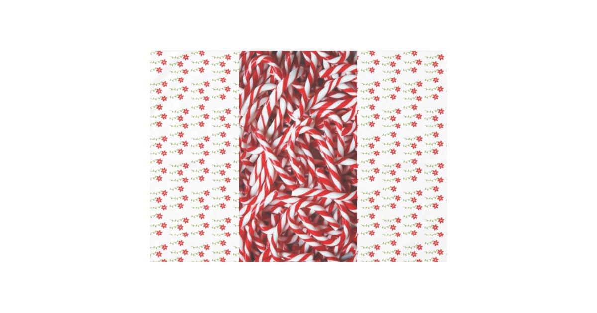 Christmas Tablecloth, Candy Cane Tablecloth | Zazzle