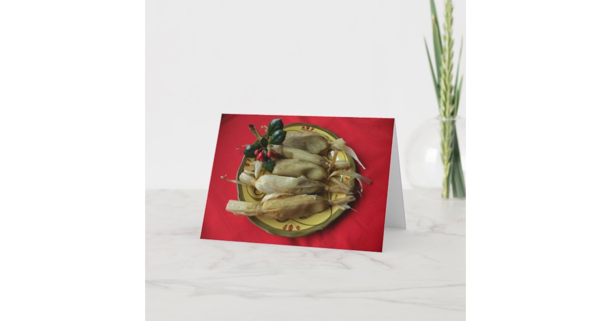 Christmas Tamales Holiday Card | Zazzle