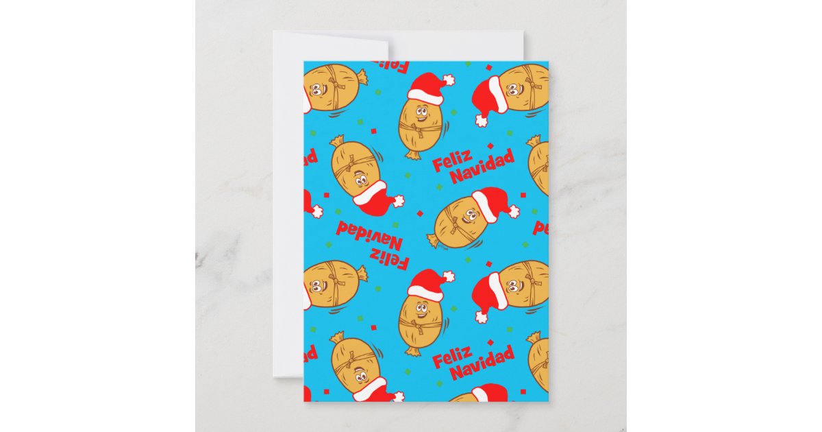 Christmas Tamales Pattern Holiday Card | Zazzle