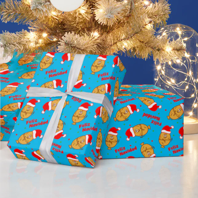 Christmas Tamales Pattern Wrapping Paper | Zazzle