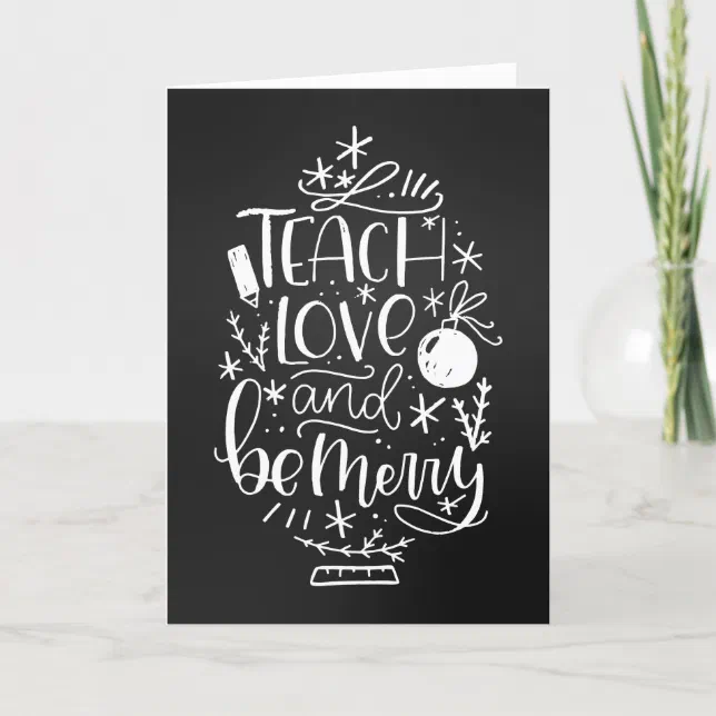 Christmas Teacher Appreciation Greeting Card | Zazzle