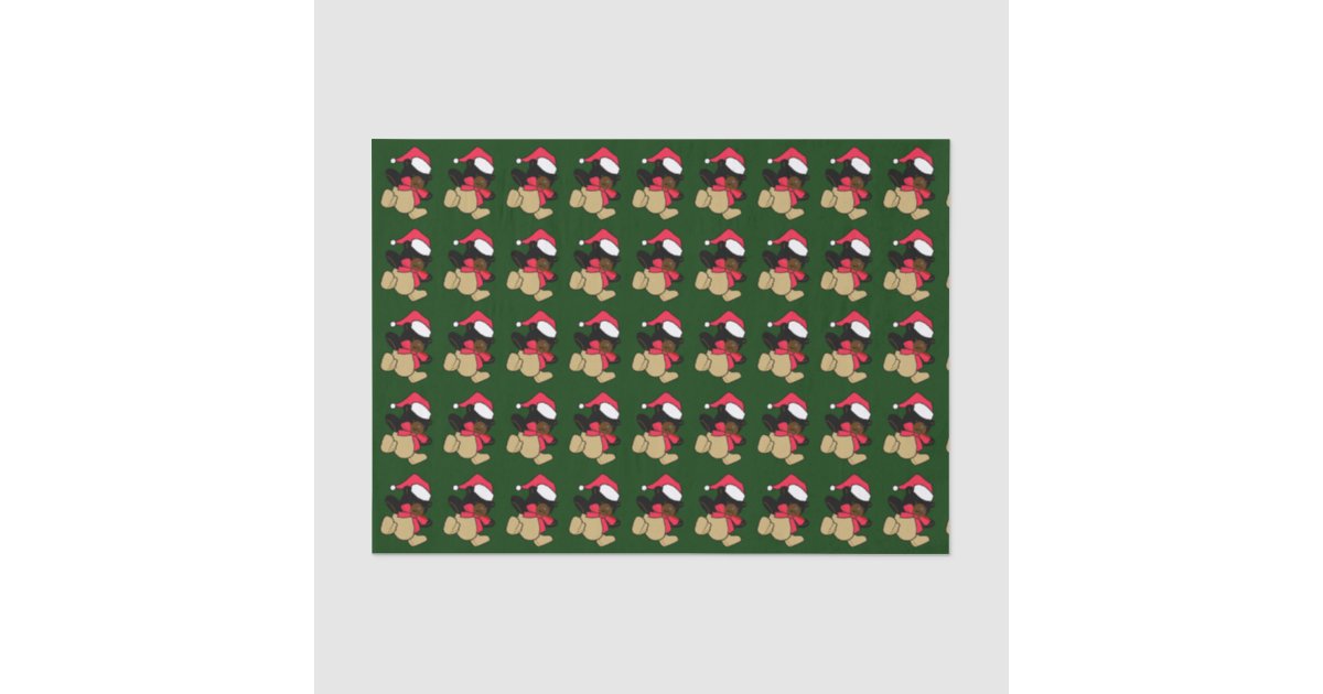 Christmas Teddy Bear Tissue Paper | Zazzle