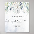 Christmas thank you snow much poster | Zazzle