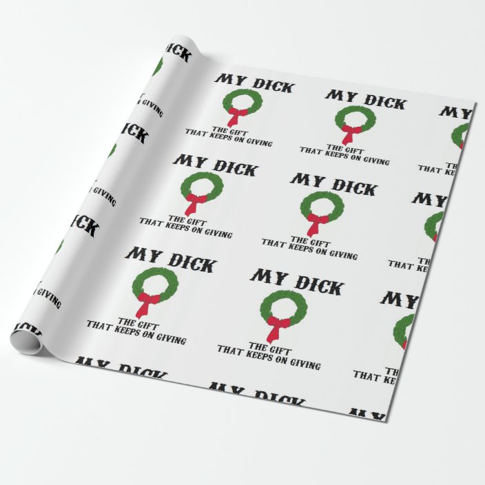 Christmas the gift holiday xmas funny humor wrapping paper | Zazzle.com