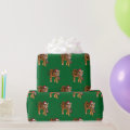 Christmas Tiger Wrapping Paper | Zazzle