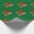 Christmas Tiger Wrapping Paper | Zazzle