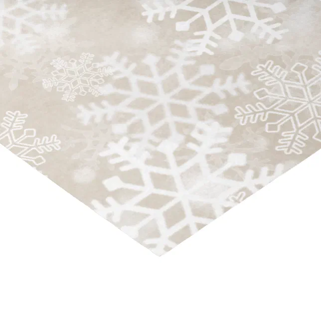 Christmas Tissue Paper with Snowflakes | Zazzle