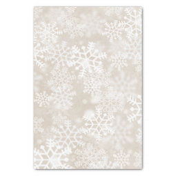 Christmas Tissue Paper with Snowflakes | Zazzle