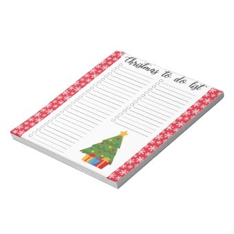 Christmas To Do List Notepad | Zazzle