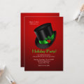 Christmas Top Hat Invitation | Zazzle