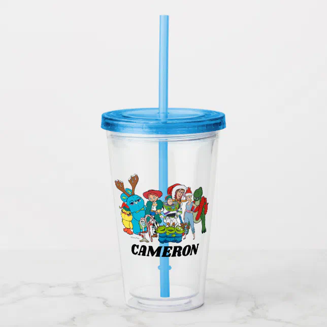 Christmas Toy Story Characters Acrylic Tumbler | Zazzle