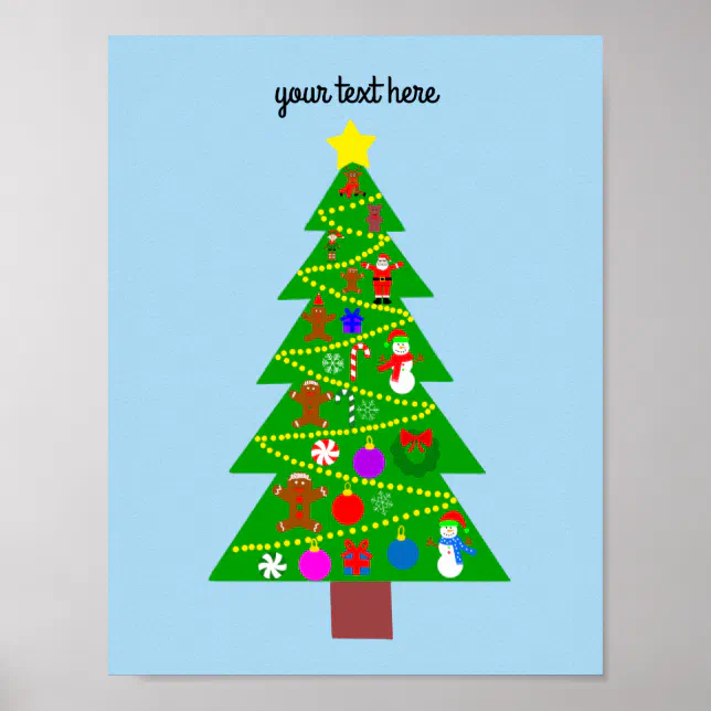 Christmas Tree #1 Poster | Zazzle