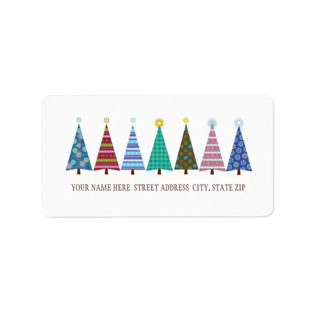 Christmas Tree Address Mailing Labels | Zazzle
