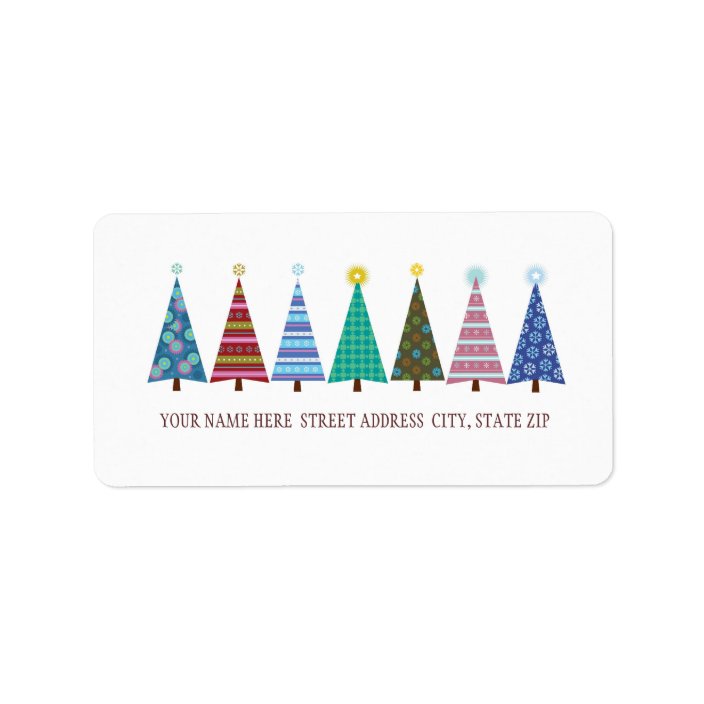 Christmas Tree Address Mailing Labels | Zazzle