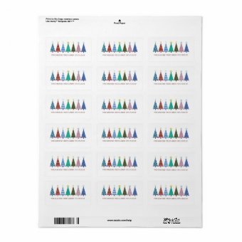 Christmas Tree Address Mailing Labels | Zazzle