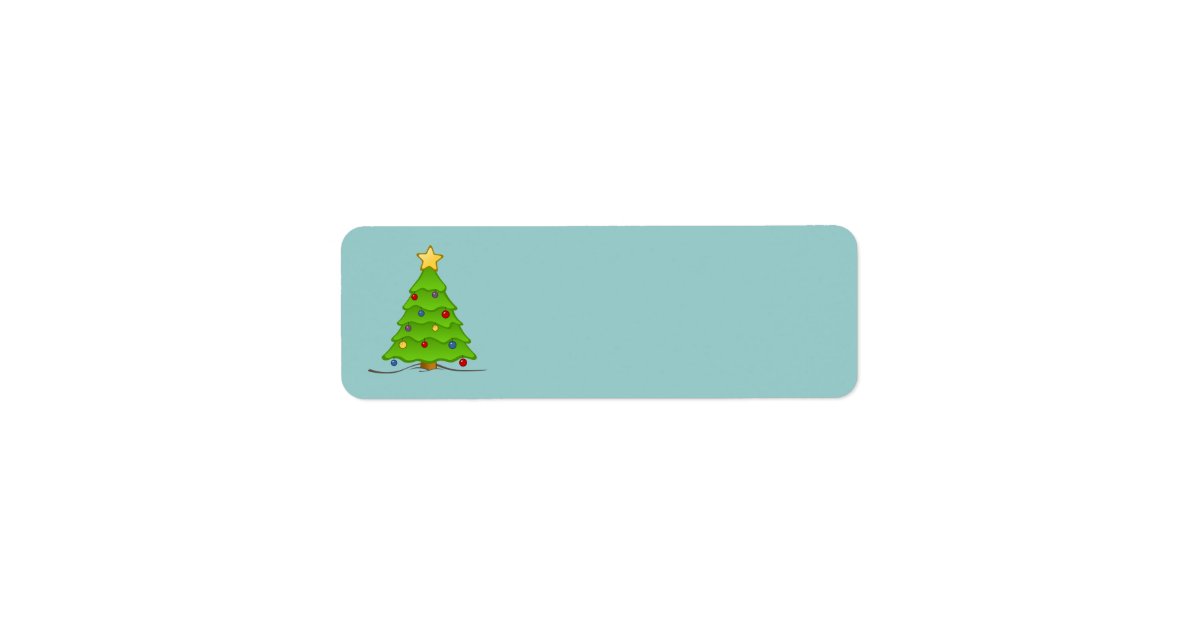Christmas Tree Blank Labels | Zazzle