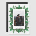 Christmas Tree Branches Photo Magnetic Card | Zazzle