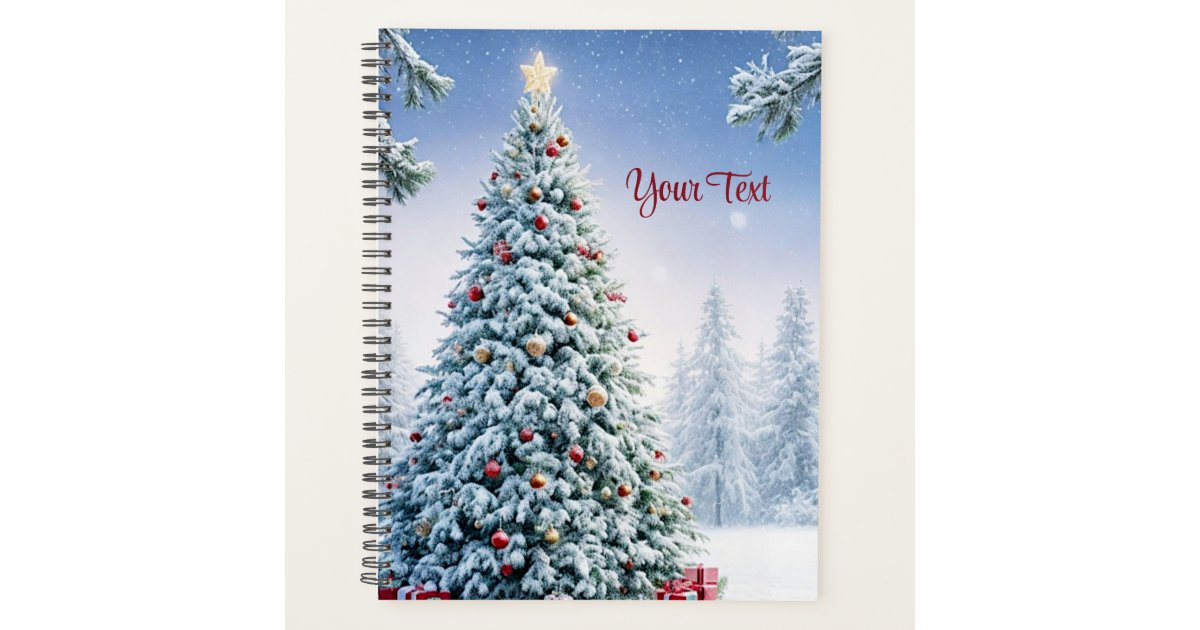 Christmas Tree Christmas Holiday Planner | Zazzle