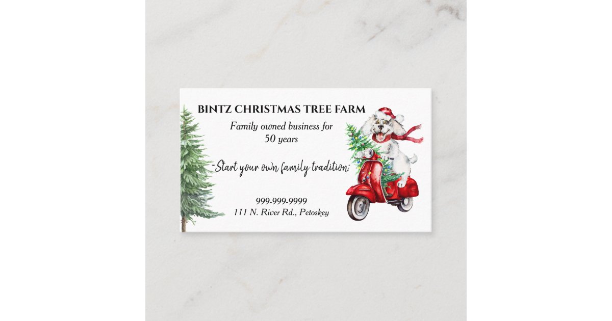 Christmas Tree Farm Business Cards | Zazzle