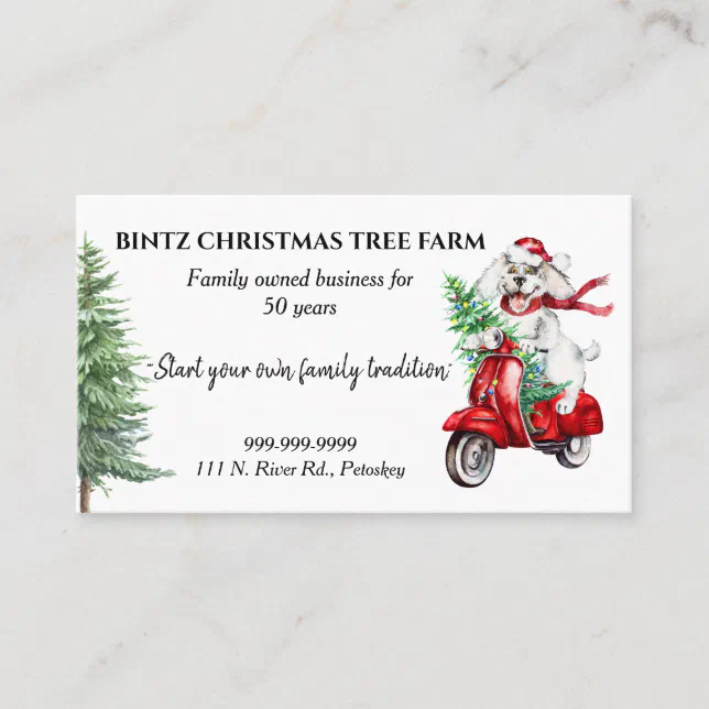 Christmas Tree Farm Business Cards | Zazzle
