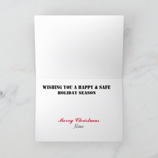 Christmas Tree & Fire Extinguisher Christmas Card | Zazzle