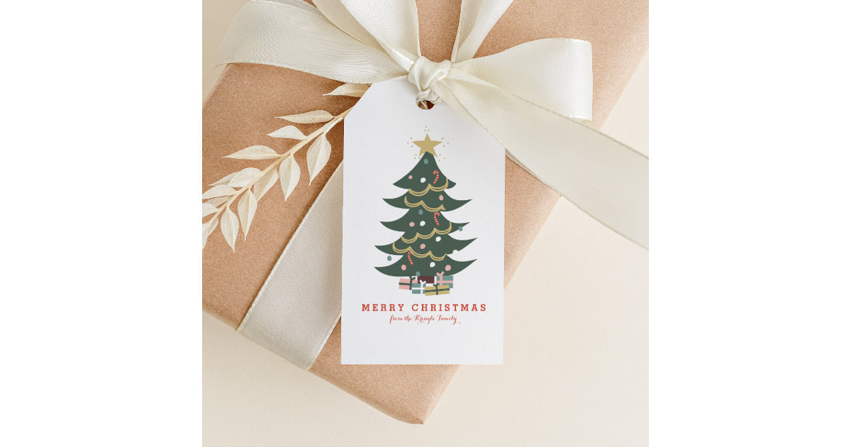 Christmas Tree Gift Tags | Zazzle